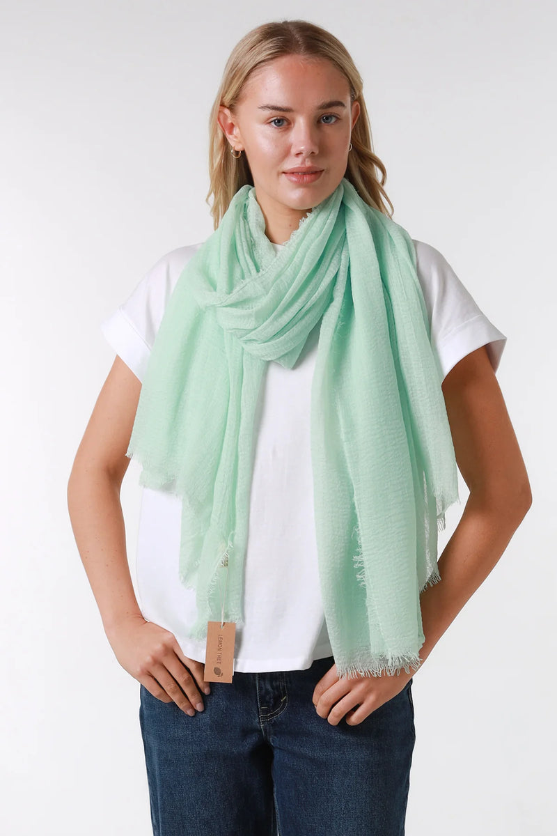 Essential Aqua Scarf – Spirit Bird The Label